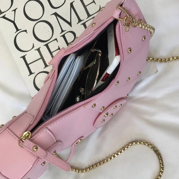 Bags | Leather Pink Dinosaur Bag | Poshmark